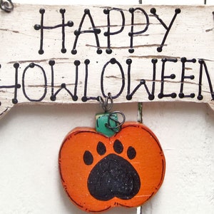Halloween Dog Door Hanger Halloween Dog Sign Outdoor Dog Yard Sign Dog ...