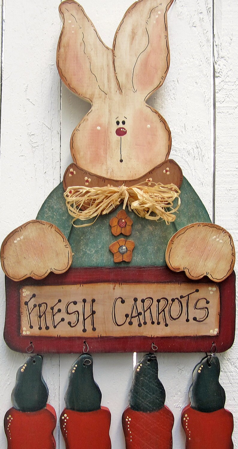 Bunny Door Hanger Bunny Yard Sign Yard Art Easter Bunny Yard - Etsy