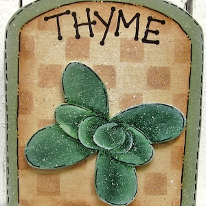 Thyme Garden Sign Garden Decor Plant Poke Plant Stick Plant Stake ...
