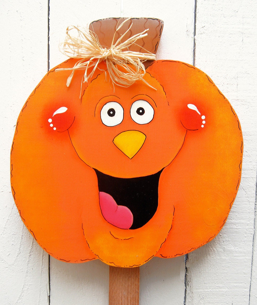 Pumpkin Yard Sign Jack O' Lantern Halloween Pumpkin Yard - Etsy