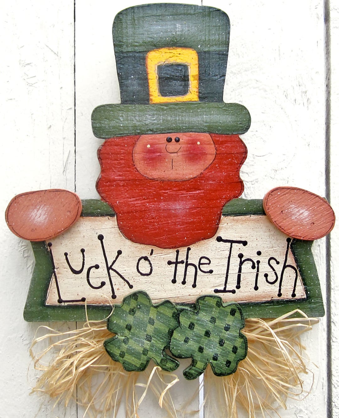 Leprechaun Yard Sign Leprechaun Door Hanger St. Patrick's Day Irish ...