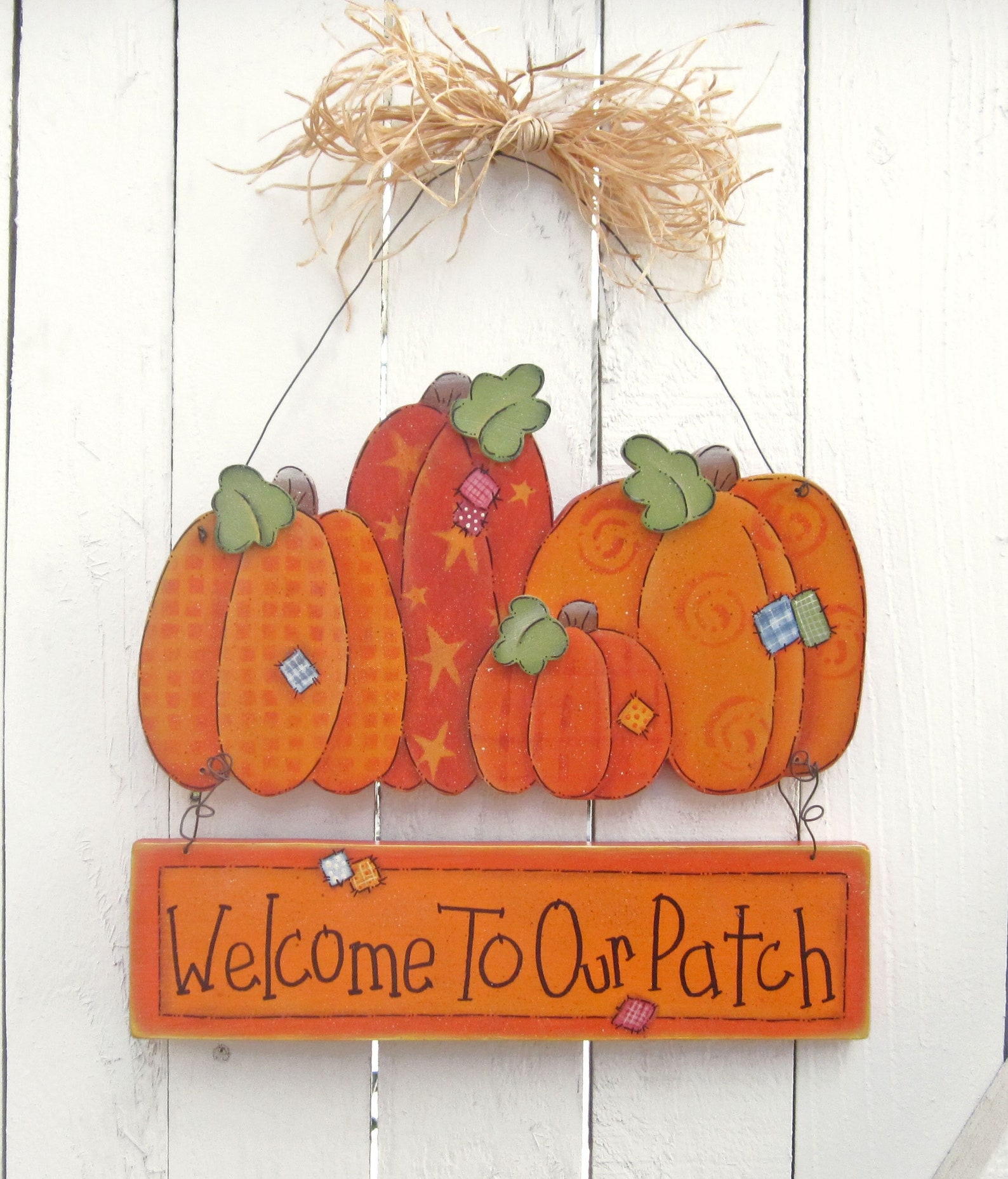 Pumpkin Door Hanger Pumpkin Patch Sign Pumpkin Yard Sign Harvest Decor ...