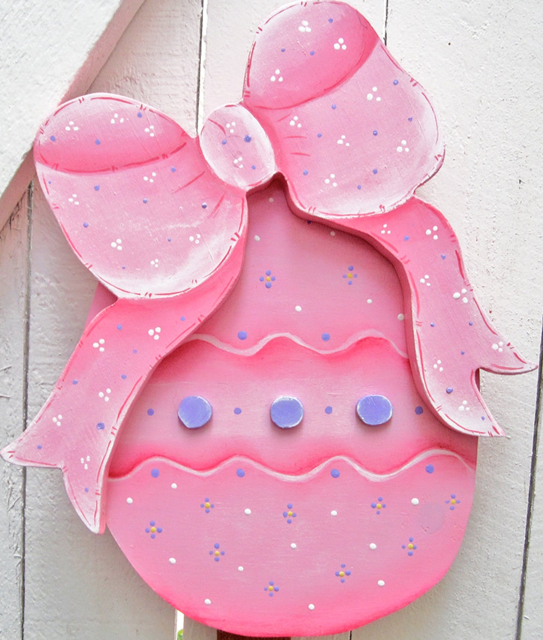 Easter Egg Yard Sign Yard Art Yard Stake Yard Decor Easter Wood Easter ...