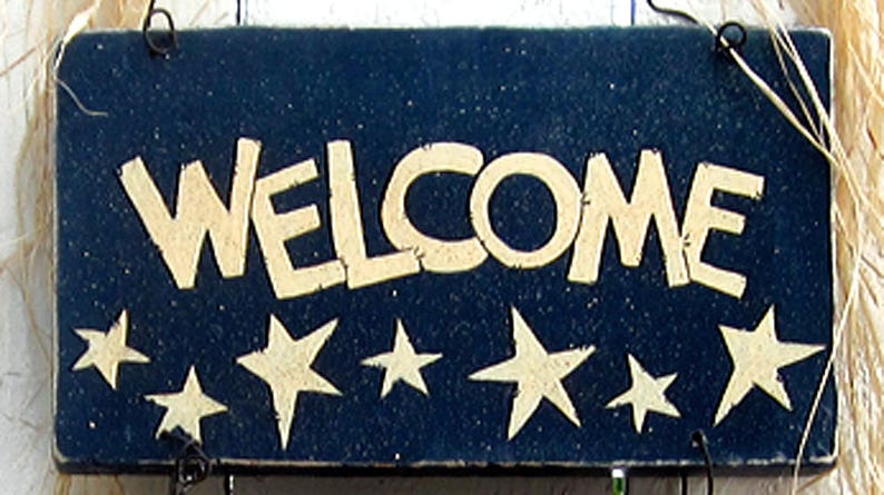 Uncle Sam Welcome Door Hanger Stars and Stripes Decor Flag - Etsy