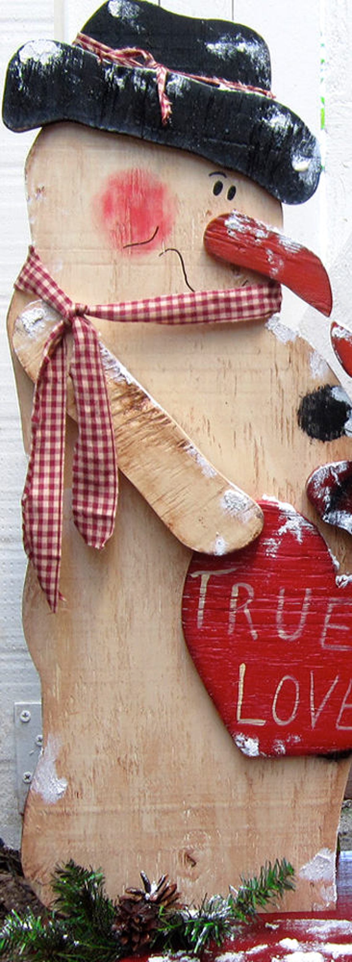 Snowman Sign LARGE Snowman Yard Sign Christmas Yard Sign - Etsy