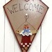 Seasonal Welcome Door Hanger Angel Welcome Sign Interchangeble Door ...
