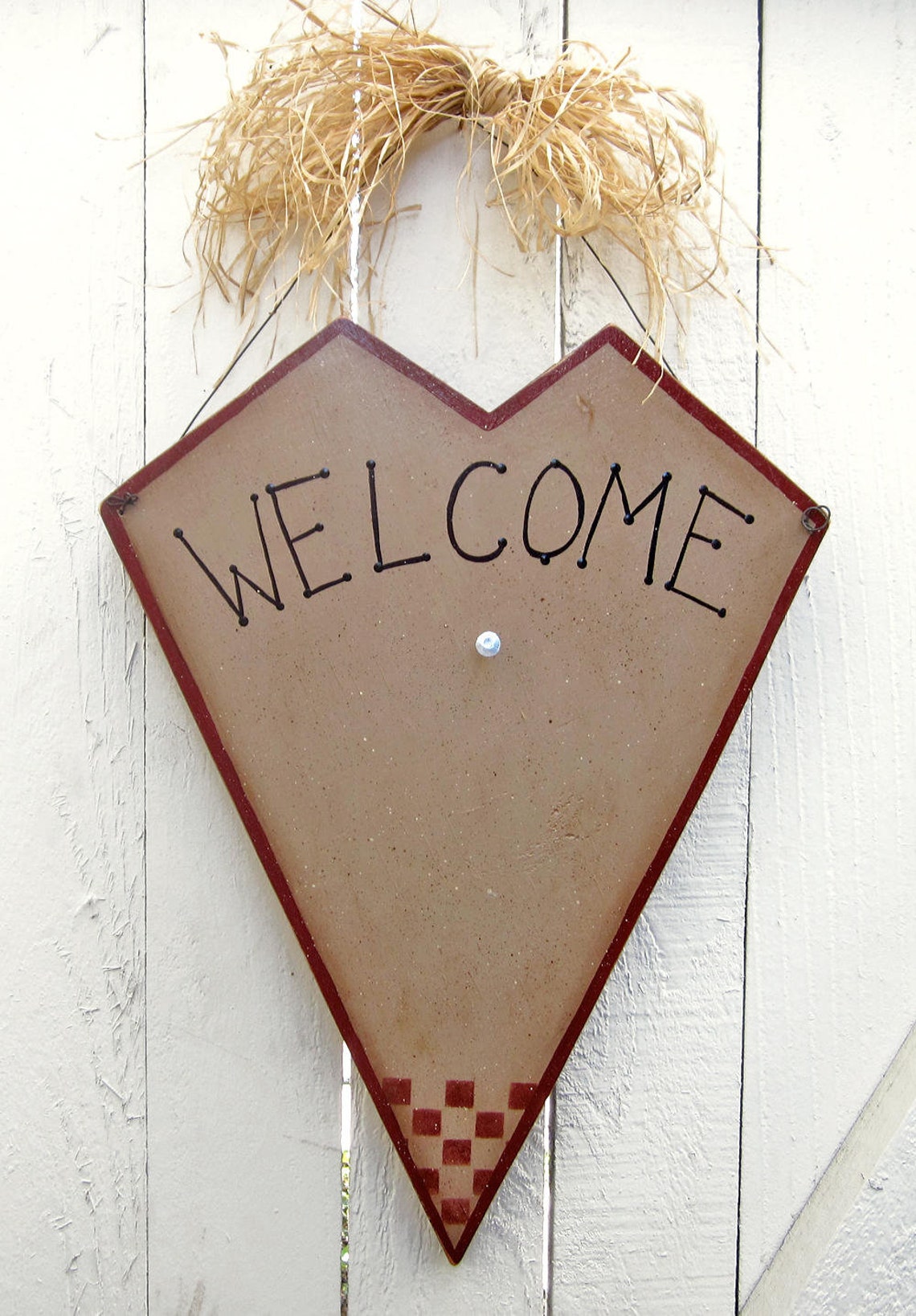 Seasonal Welcome Door Hanger Angel Welcome Sign Interchangeble | Etsy