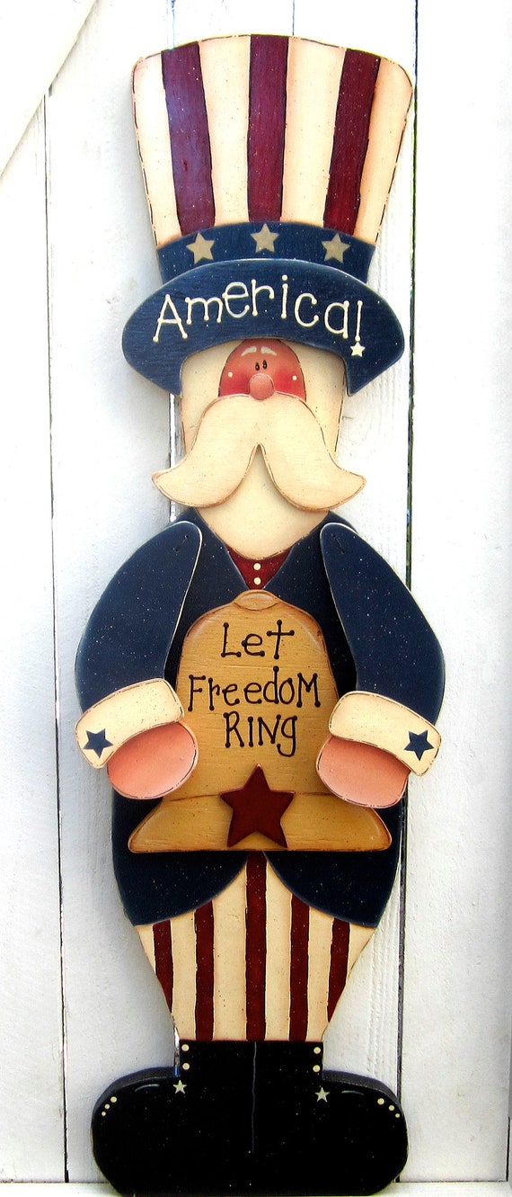 Uncle Sam LARGE 3FT Patriotic Decor Americana Decor Flag Decor - Etsy