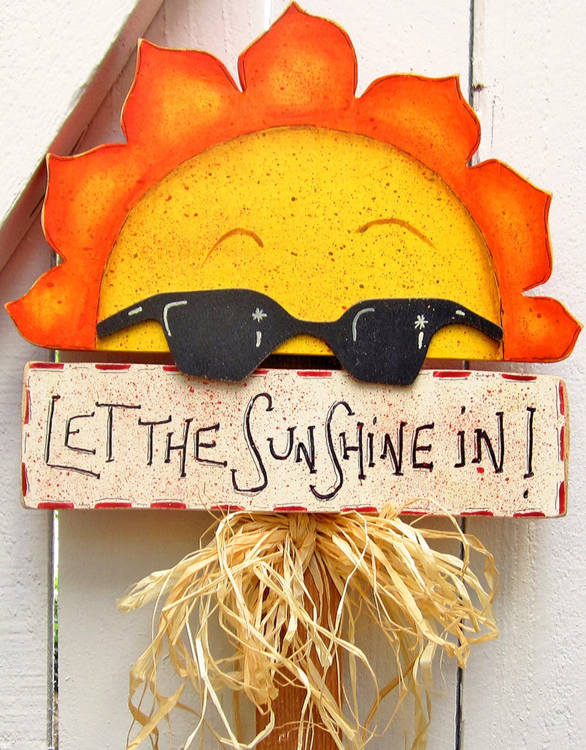 Sun Yard Sign Yard Art Summer Wood Yard Stick Yard Stake - Etsy