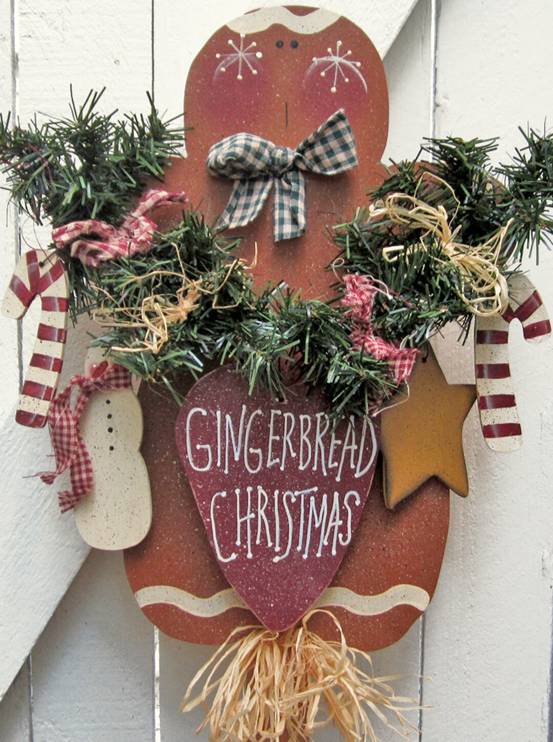 Gingerbread Christmas Yard Sign Gingerbread Decor Outdoor Christmas ...