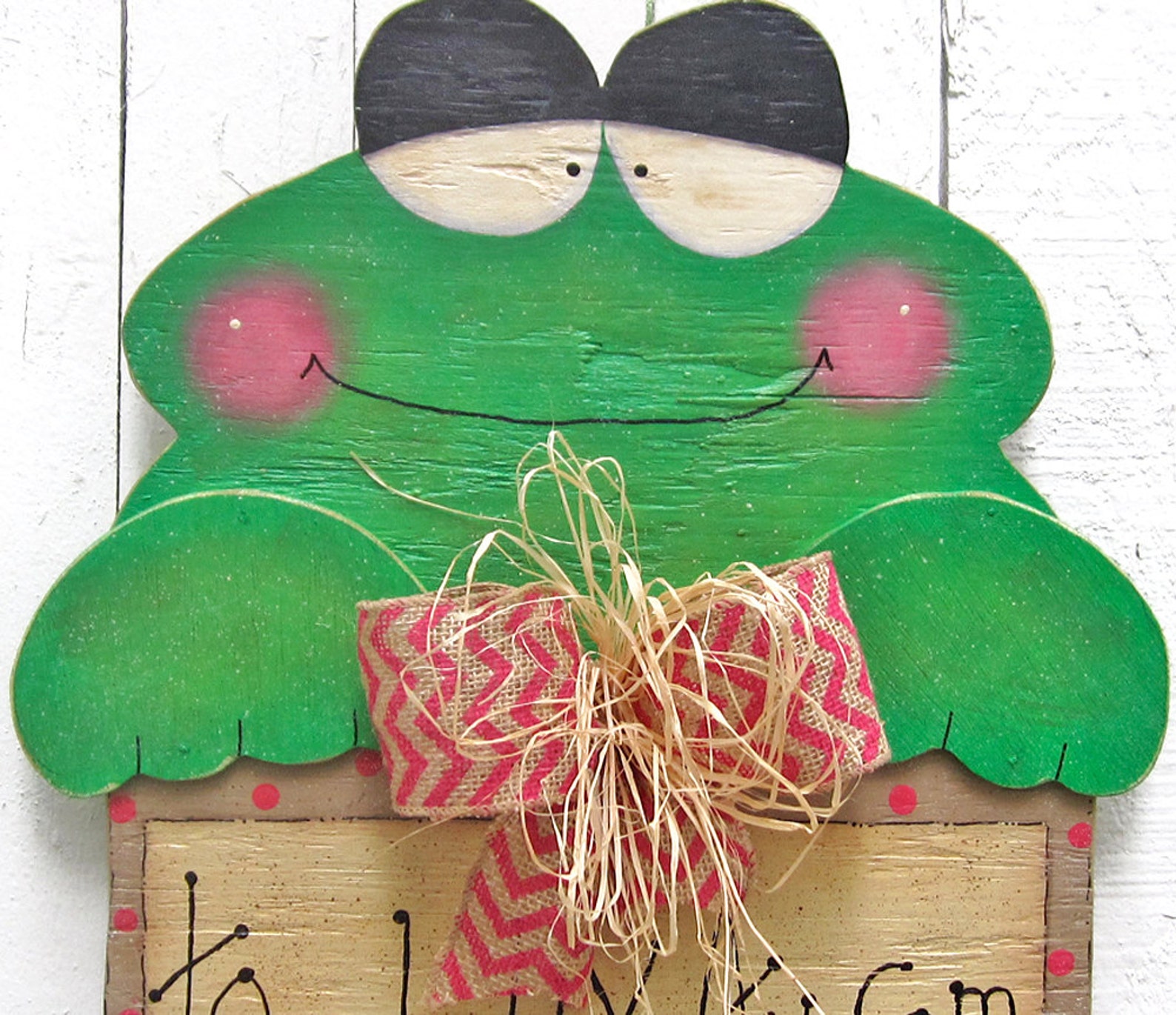 Frog Yard Sign Frog Decor Frog Outdoor Frog Wood Frog Lawn | Etsy