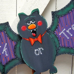 Halloween Bat Yard Sign Halloween Yard Art Halloween Decoration Decor ...