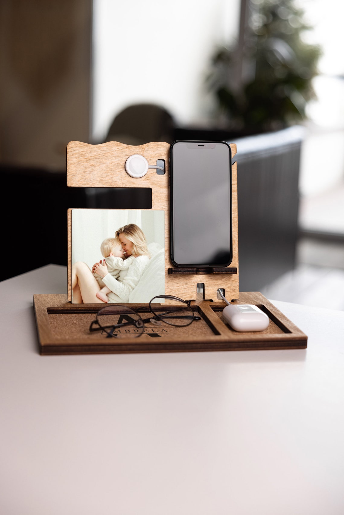 Personalized Charging Station Housewarming Gift Home Decor Personalized ...
