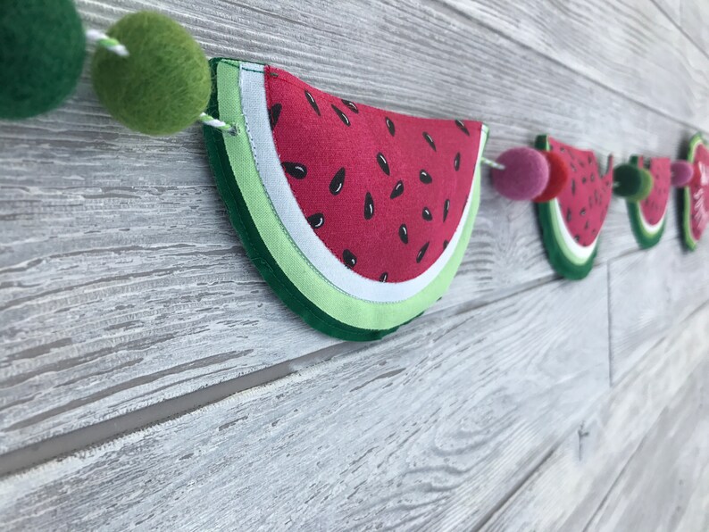 Watermelon Decor Watermelon Summertime Garland Watermelon | Etsy