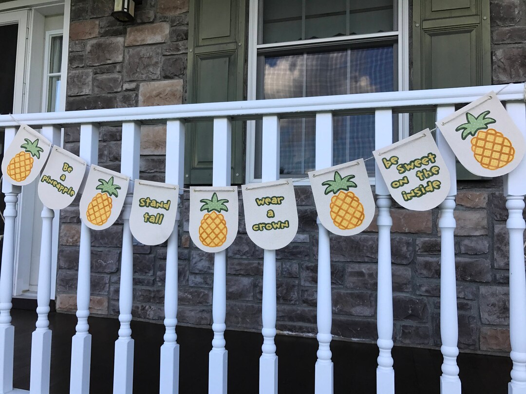 Be a Pineapple Pineapple Banner Pineapple Decor Luau Party Party ...