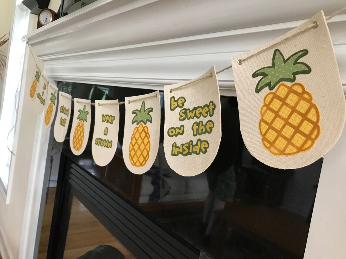 Be a Pineapple Pineapple Banner Pineapple Decor Luau Party Party ...