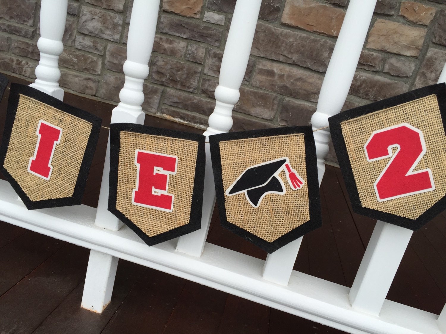 Graduation Banner, Congratulations Banner, Name Burlap Banner, Burlap ...
