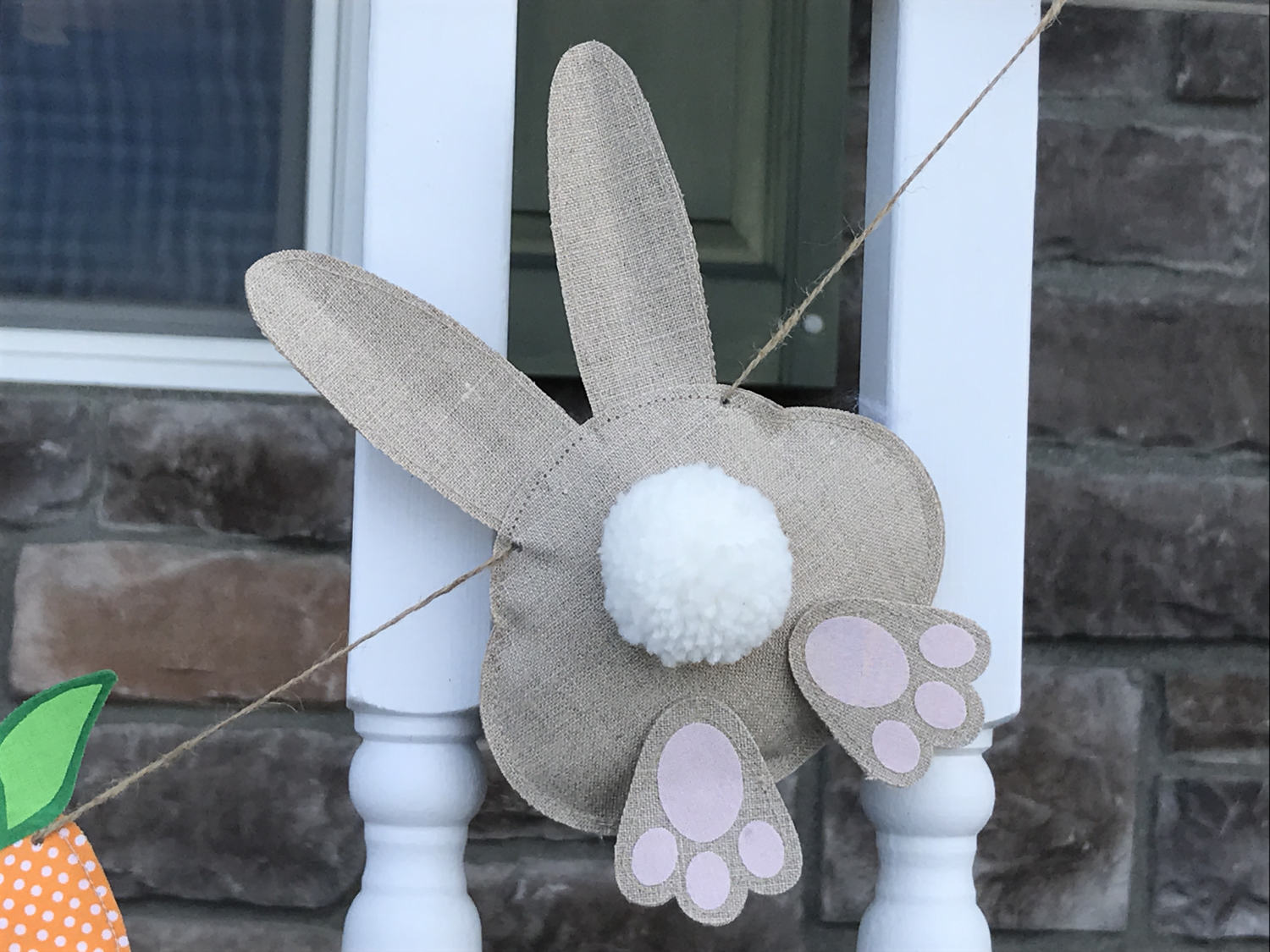 Easter Garland Easter Decoration Bunny and Carrot Garland | Etsy