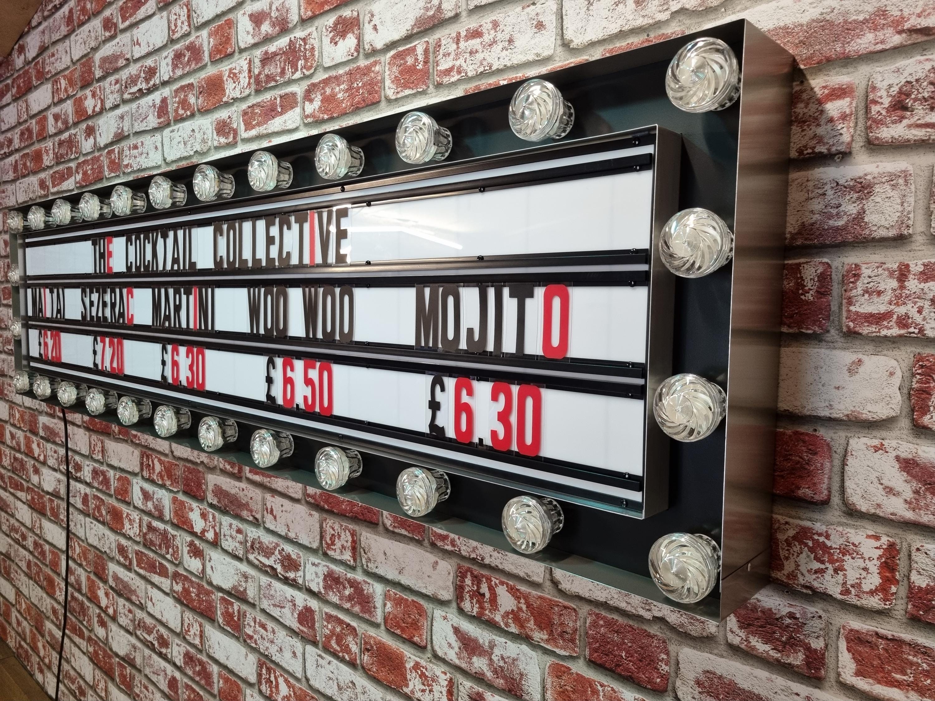 Vintage Broadway Cinema Billboard Movie Style Theatre Lightbox Marquee ...