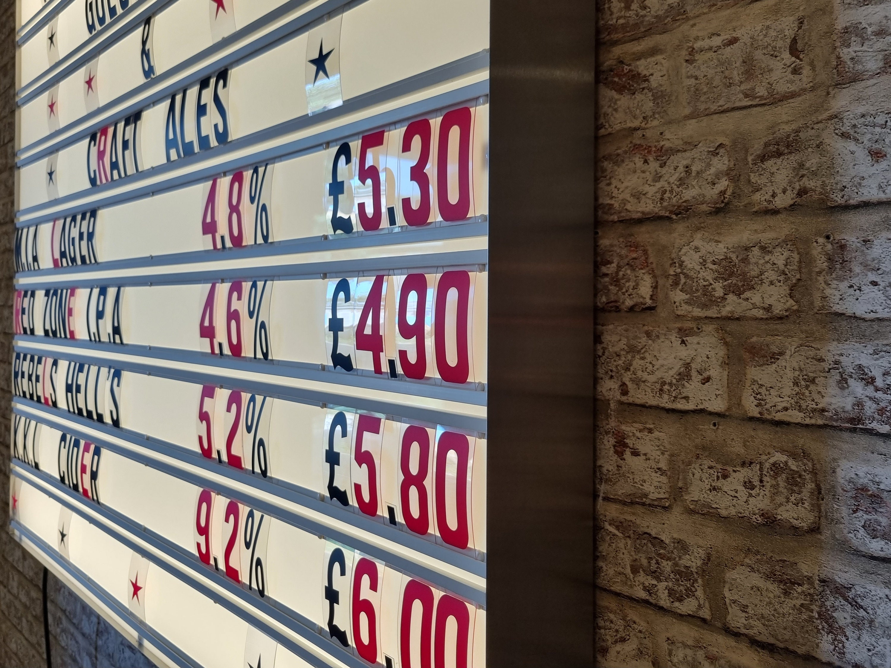 American Style Illuminated Menu Board Light Box Letter/bar/restaurant ...