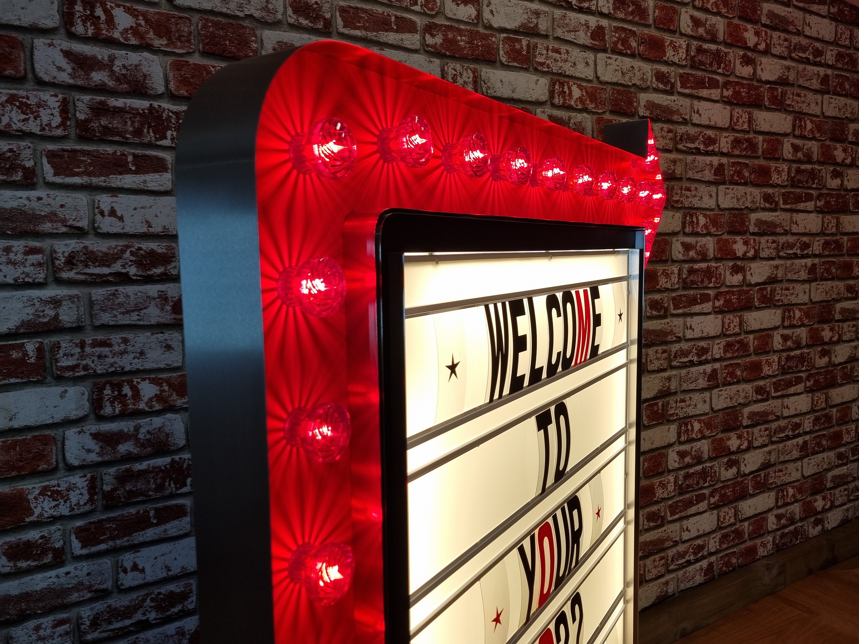 American Style Light up Light Box Letter Marquee Sign Menu - Etsy