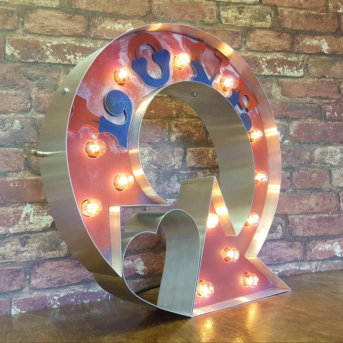 Light Bulb/light up Marquee Circus/fairground/funfair Arrow Letter ...