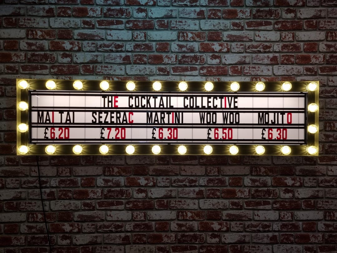 Vintage Broadway Cinema Billboard Movie Style Theatre Lightbox Marquee ...
