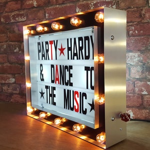 American Style Light up Light Box Letter Marquee Cinema Sign Board - Etsy