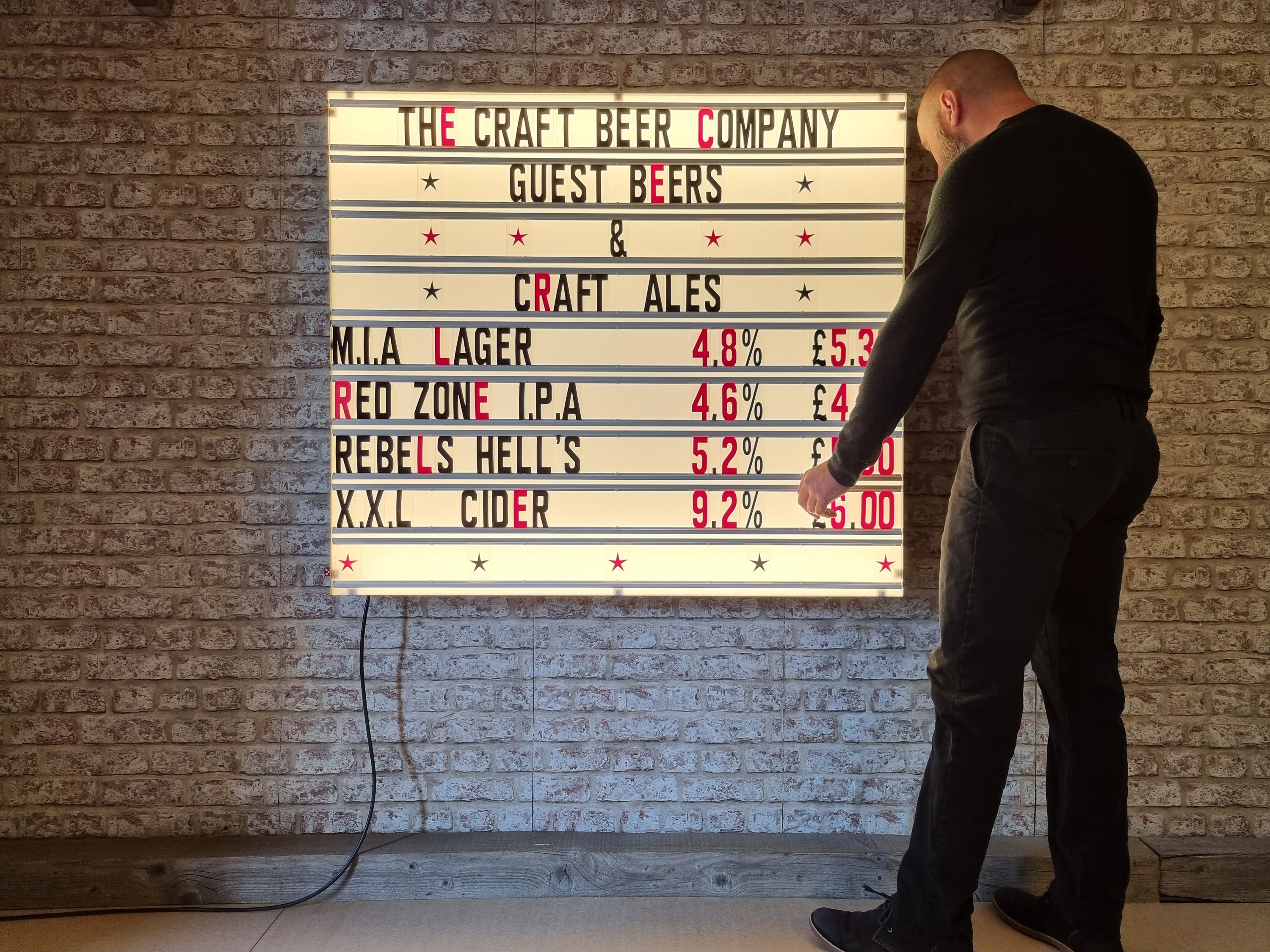 American Style Illuminated Menu Board Light Box Letter/bar/restaurant ...