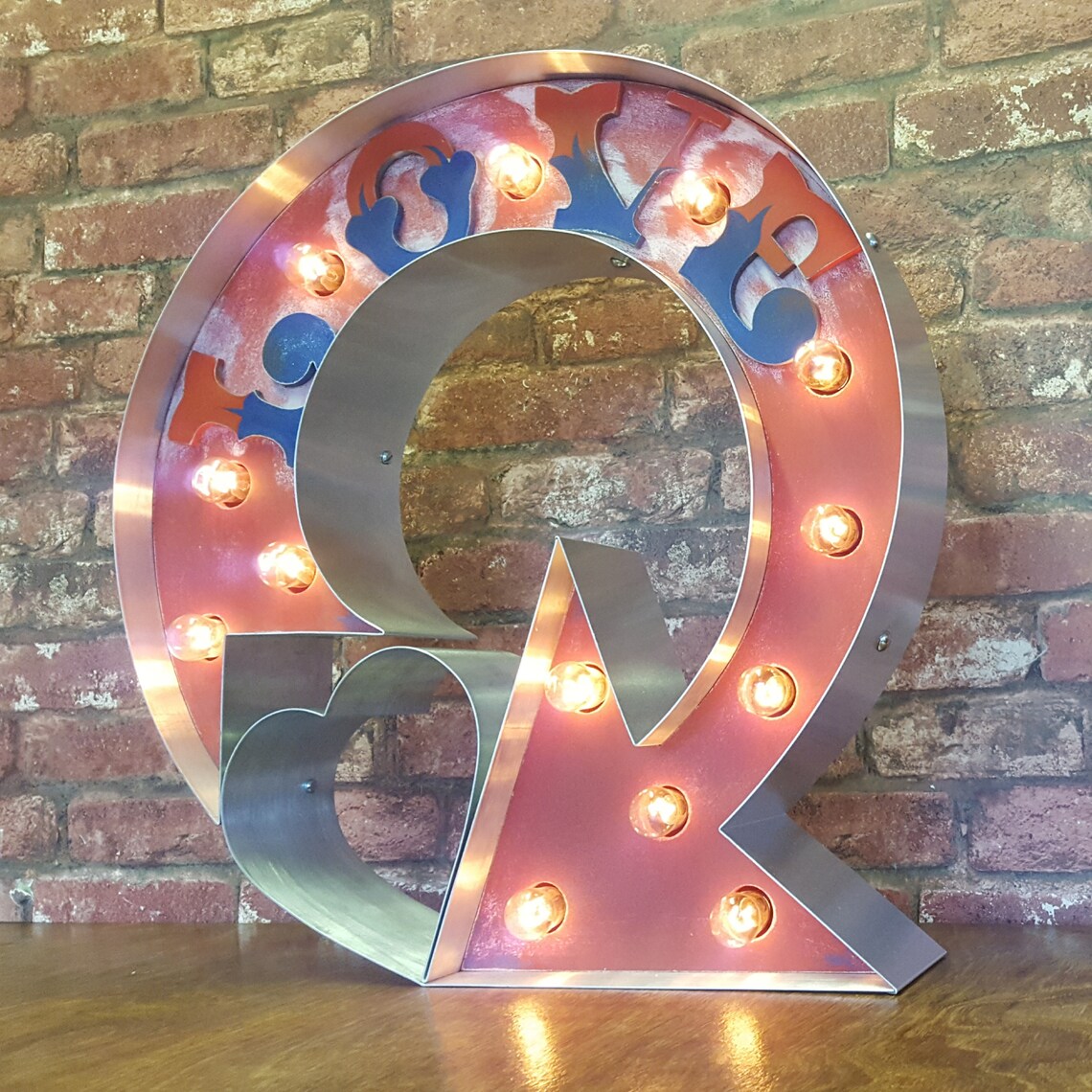Light Bulb/light up Marquee Circus/fairground/funfair Arrow Letter ...