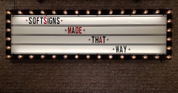 American Cinema Broadway Theatre Style Light up Light Box Letter Illuminated Marquee Sign Etsy UK
