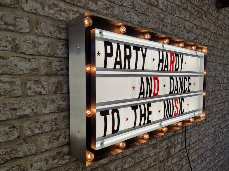 American Cinema Billboard Style Illuminated Light up Light Box LED ...