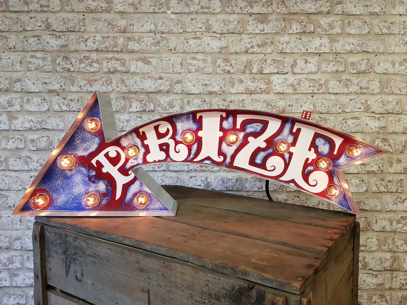 Light Bulb/light up Marquee Circus/fairground/funfair Arrow Letter ...