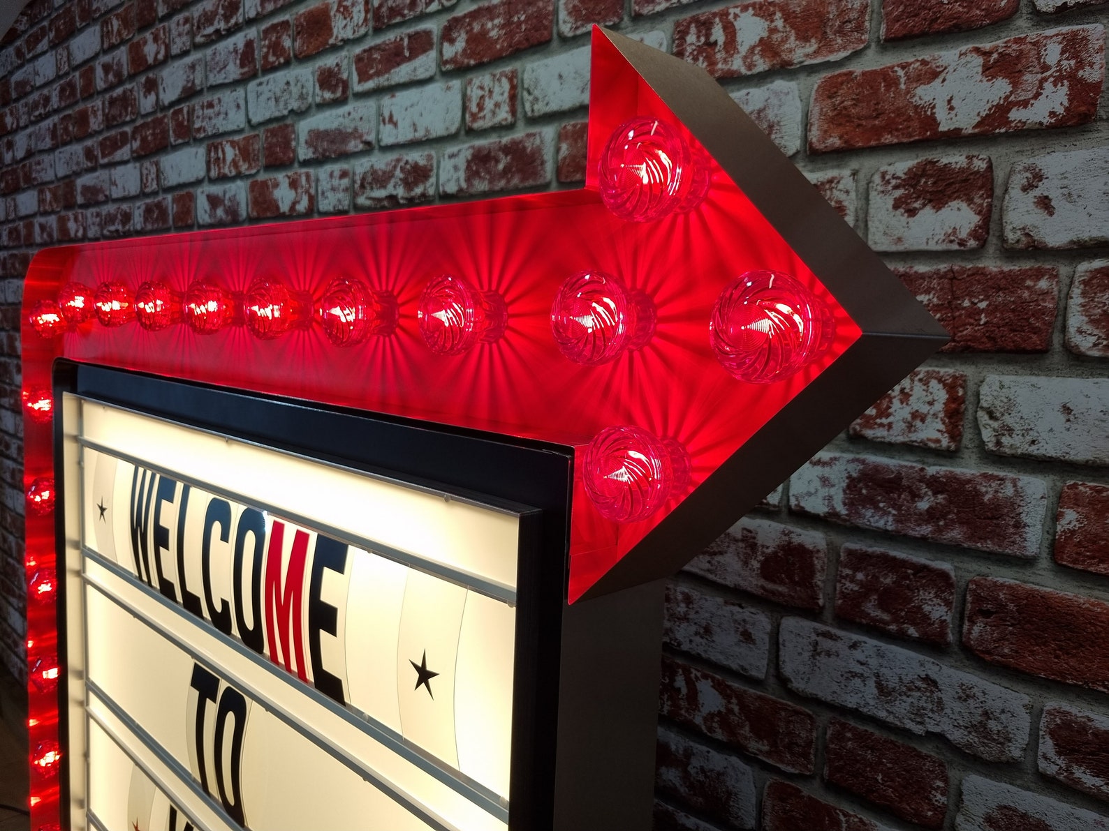 American Style Light up Light Box Letter Marquee Sign Menu - Etsy