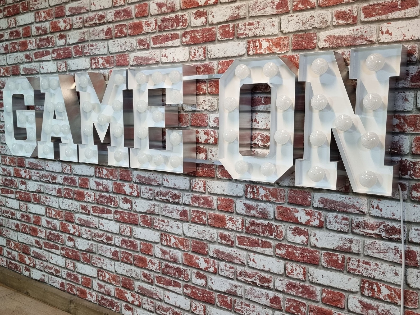 Marquee Letter 'GAME ON' Light up Sign - Etsy
