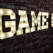 Marquee Letter 'GAME ON' Light up Sign - Etsy