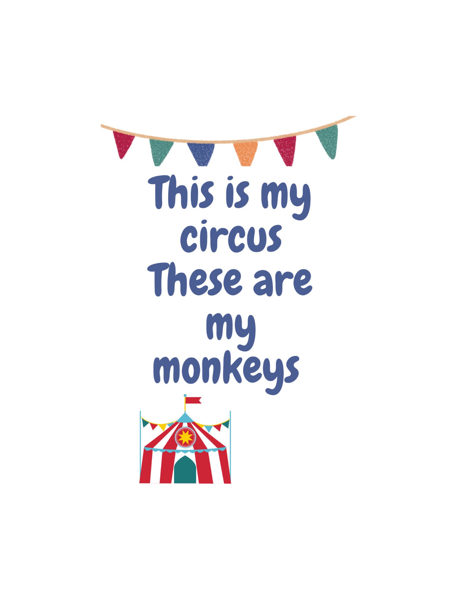 This is My Circus These Are My Monkeys Digital Download - Etsy