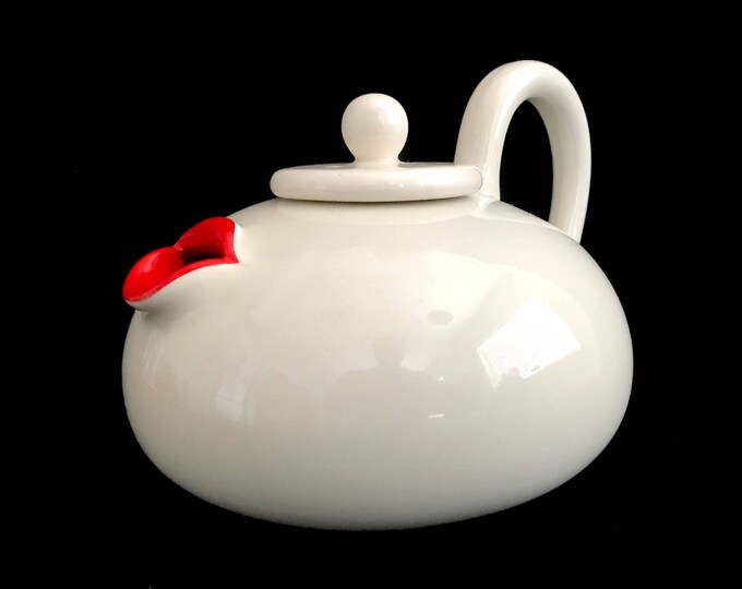 Vintage Mid Century Modern Fitz and Floyd Lip Service Teapot With ...
