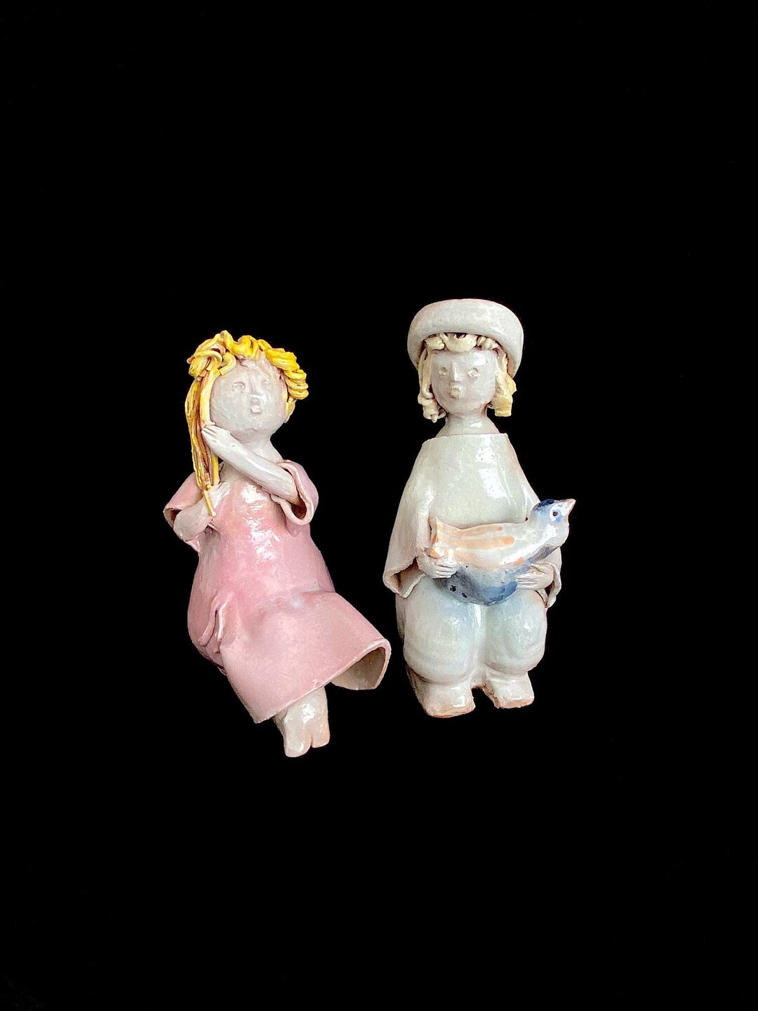 Vintage Mid Century Modernist 1960s -1970s Studio Pottery Figural ...