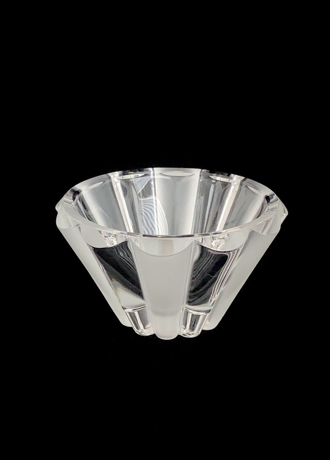 Vintage Modern Rosenthal Studio Linie Crystal Bowl W Scalloped Design ...