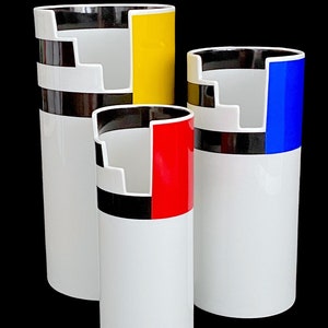 Vintage 1980s Post Modern Thomas Porcelain Atelier Collection Set of 3 ...