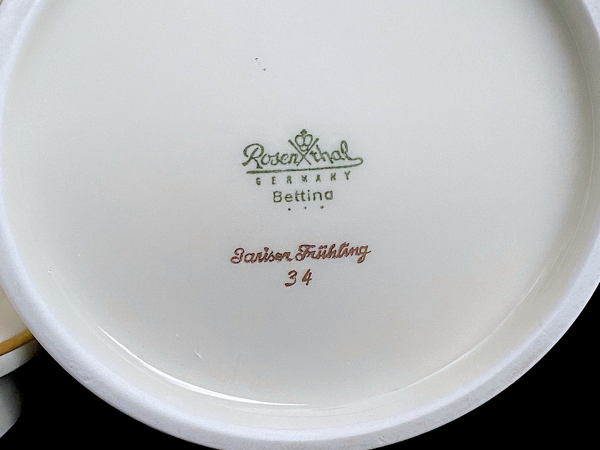 Vintage Mid Century Modern ROSENTHAL Porcelain BETTINA Parisian Spring ...