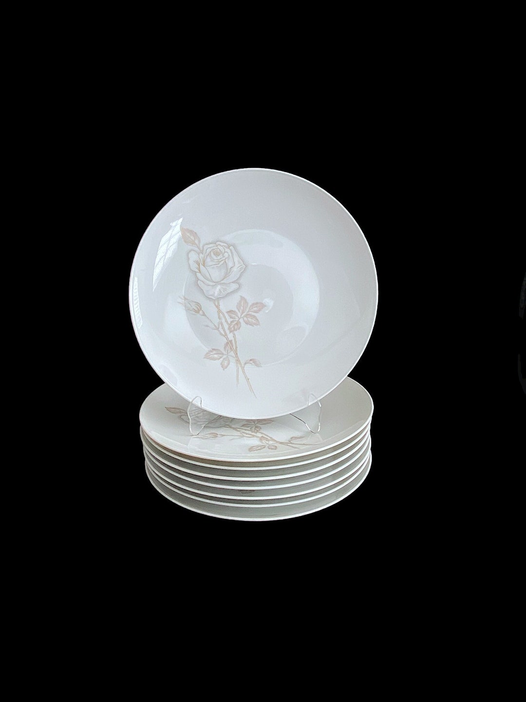 Vintage Mid Century Modern Rosenthal Porcelain 10.25" CLASSIC ROSE ...