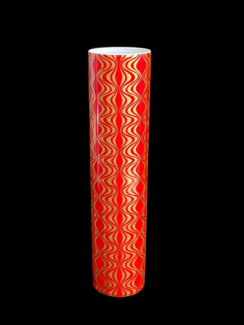 Vintage Mid Century Modern Rosenthal Studio Linie Porcelain Op Art Red ...