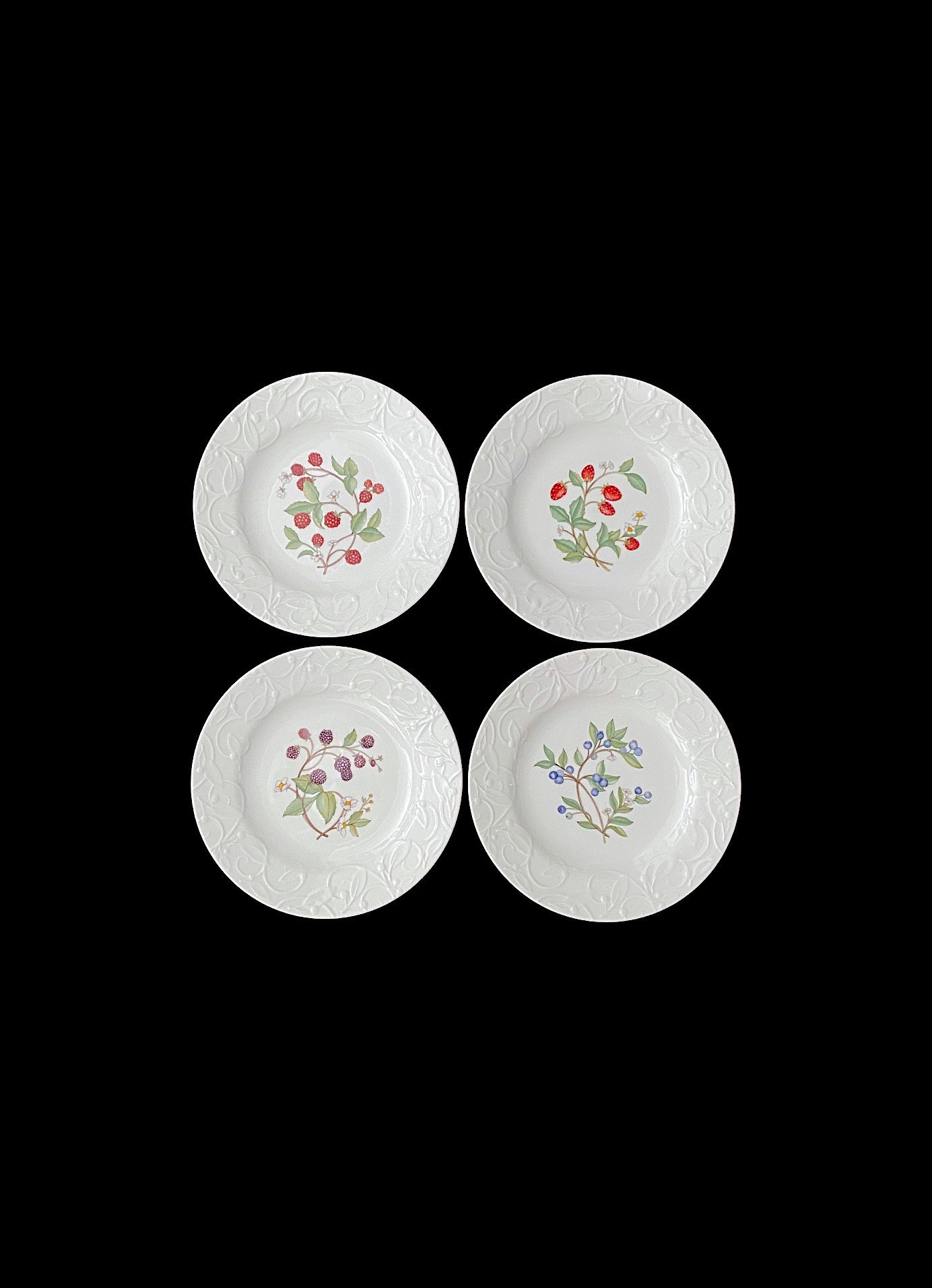 Vintage Set of 4 DANSK Floating Leaves Pattern 9 Dinner - Etsy