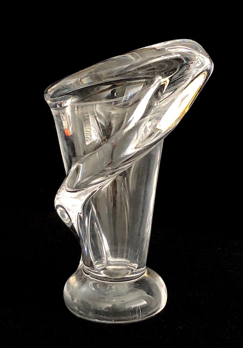 Vintage Modernist Fine French Art Glass Crystal Calla Lily Art - Etsy