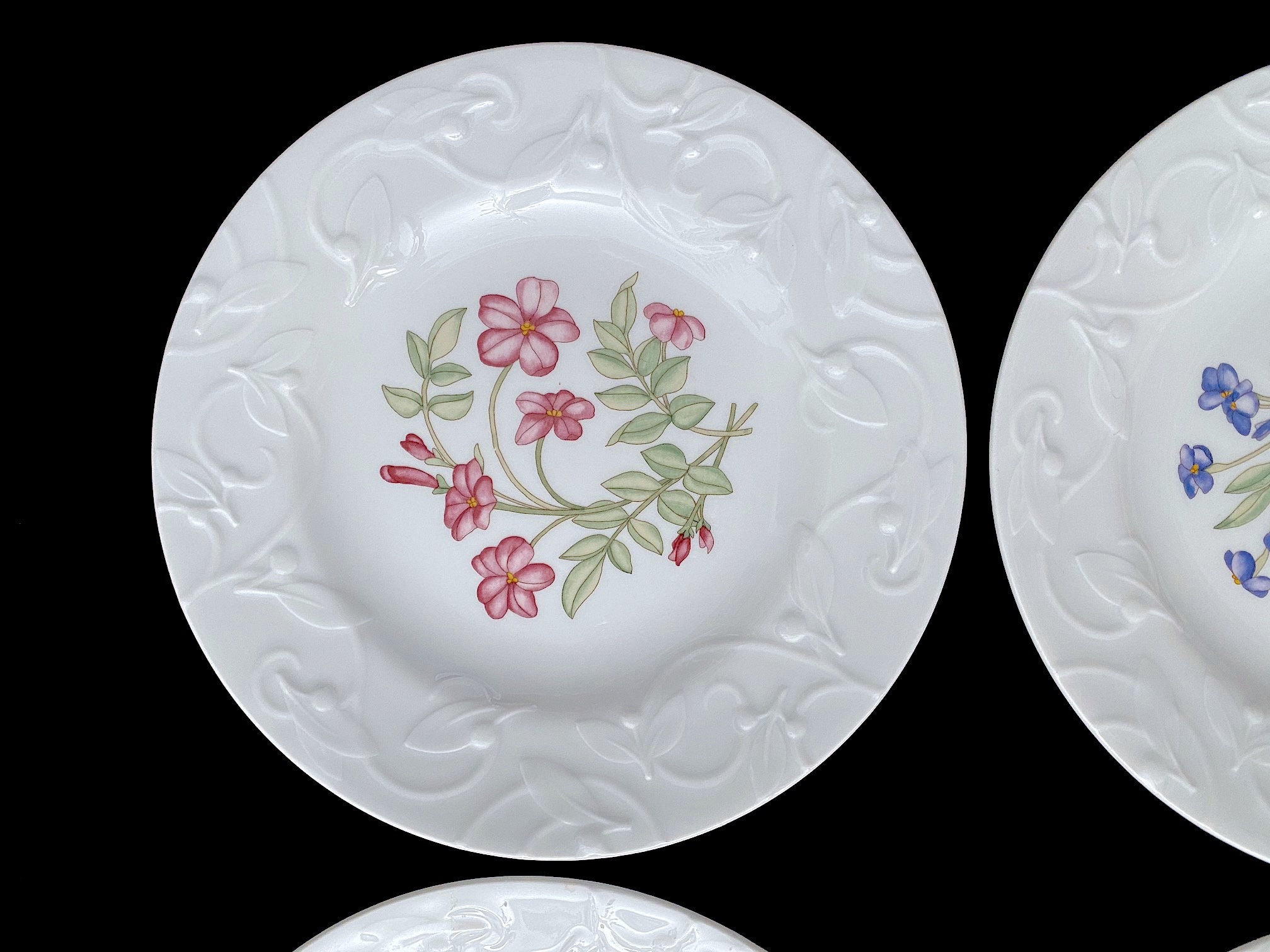 Vintage Set of 4 DANSK Floating Leaves Pattern 7 3/8 | Etsy