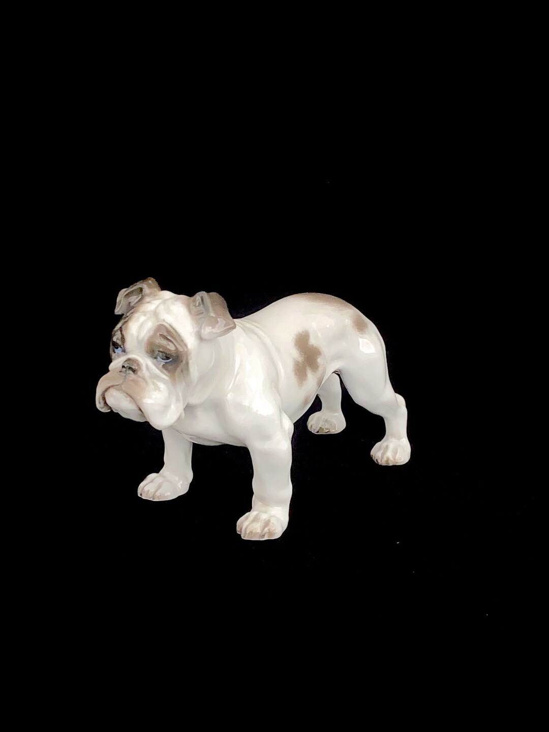 Vintage ROSENTHAL Porcelain Germany Handgemalt English Bulldog Dog ...