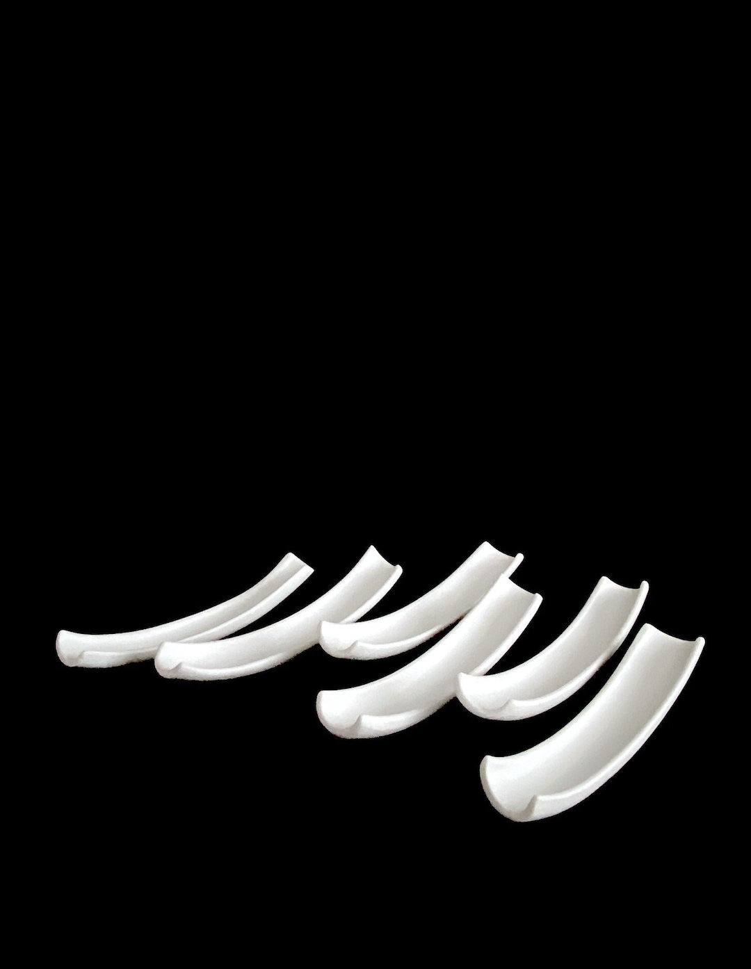 Vintage Italian Modernist Matte White Porcelain Azioni Gondola Mini ...