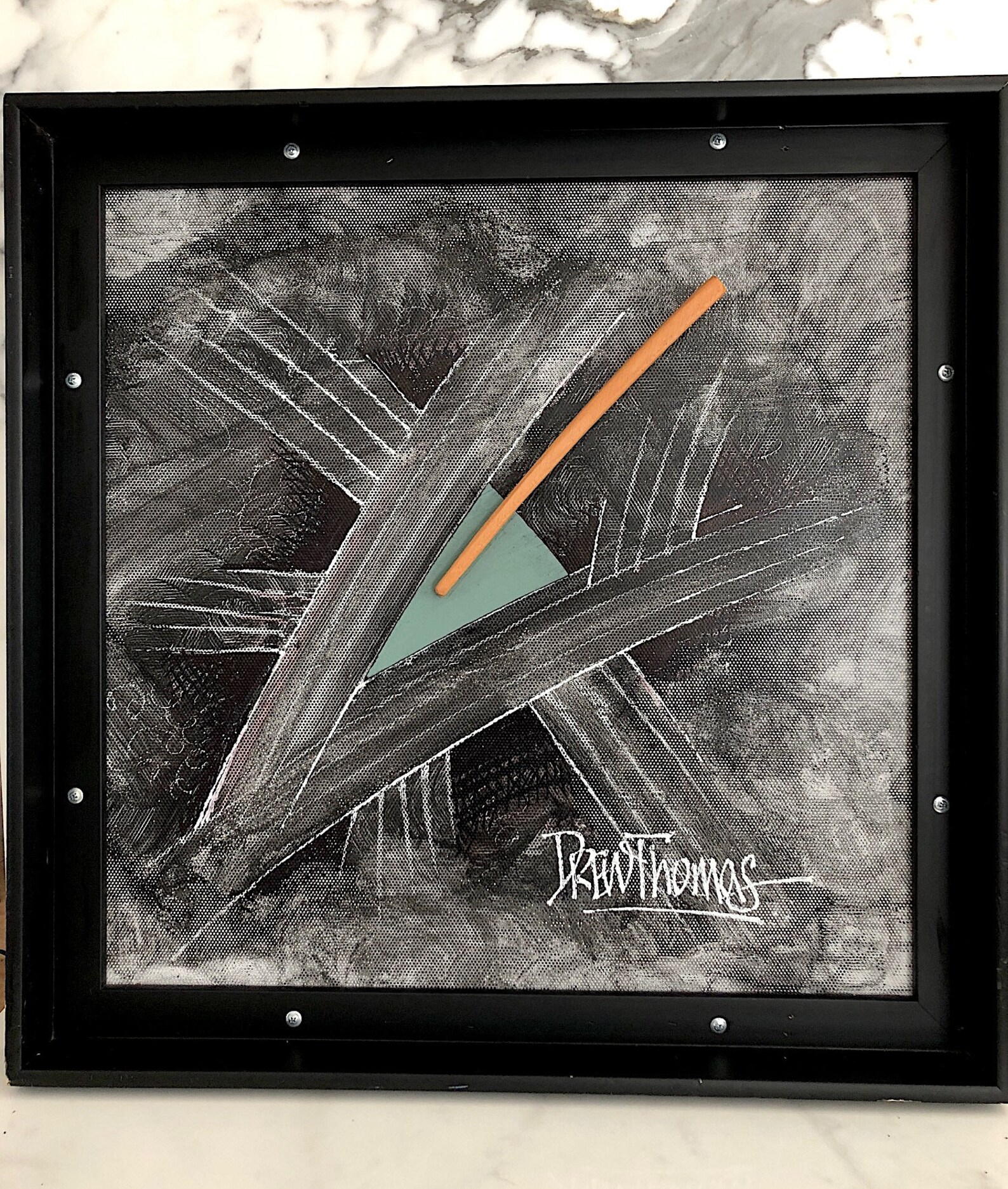 Vintage Large Original Modern Art Painting on Reticulated - Etsy